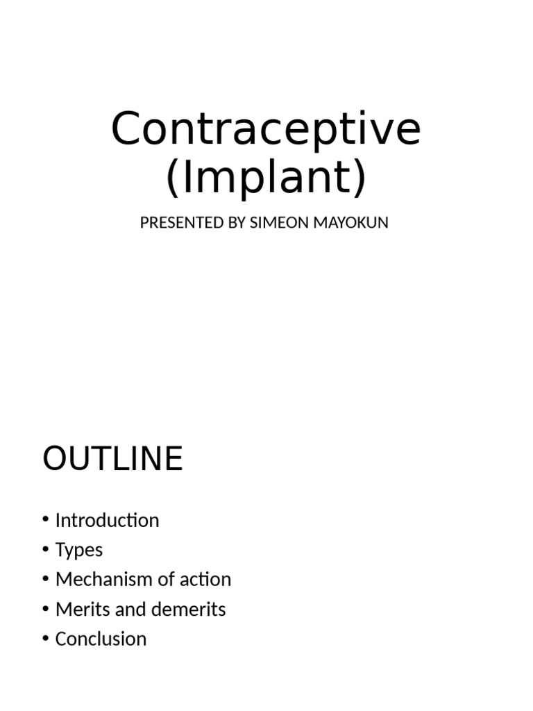 Contraceptive Implants Guide | PDF | Human Reproduction | Medicine