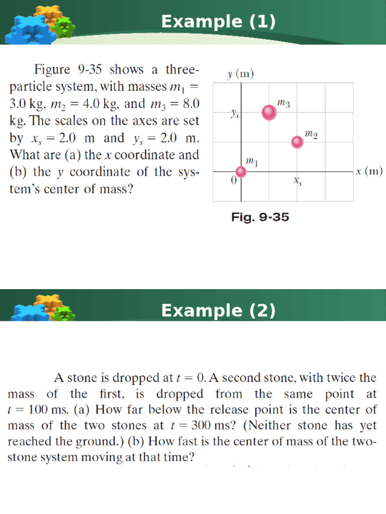 5 Excercises Mechanics of Particle Systems | PDF