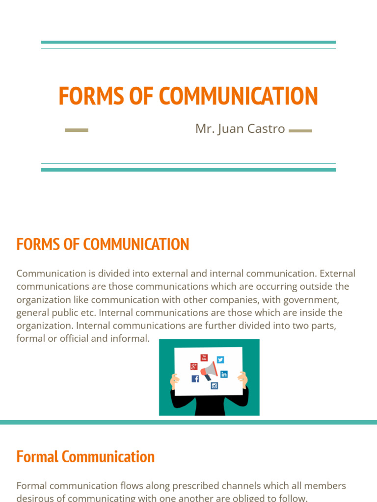 Forms of Communication | PDF | Communication | Business