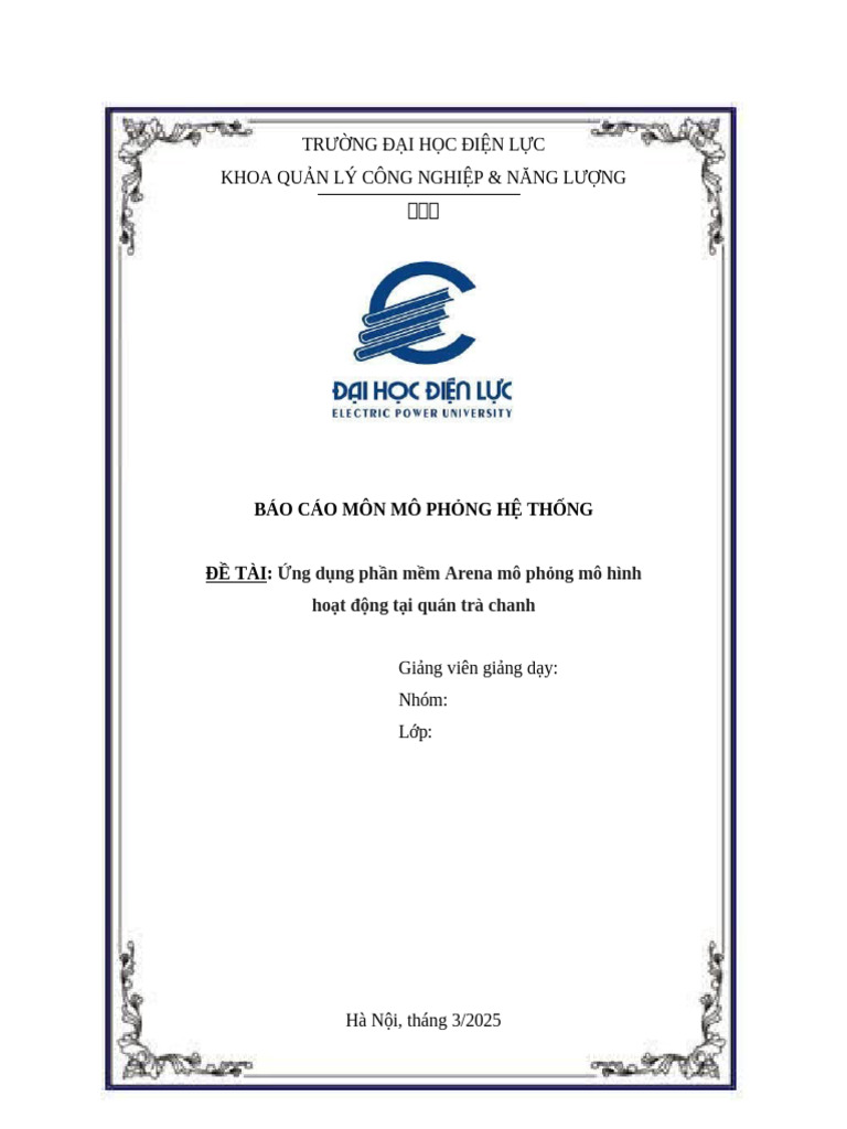 Bieu Mau Tieu Luan Mo Phong 2025 | PDF