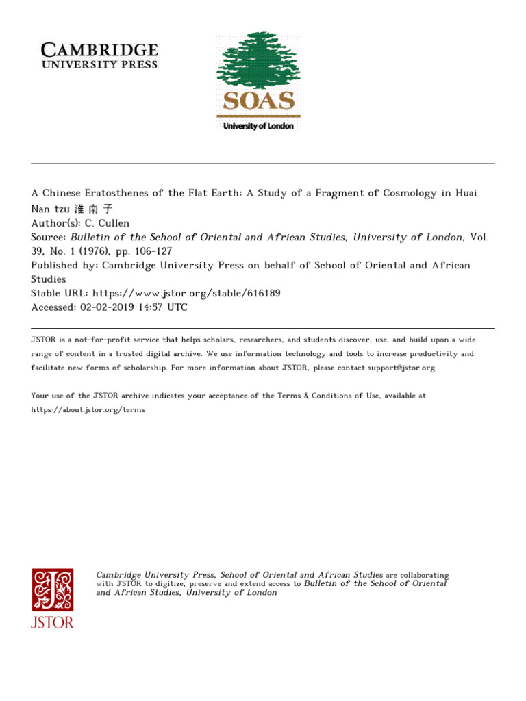 Chinese Cosmology in Huai Nan Tzu | PDF