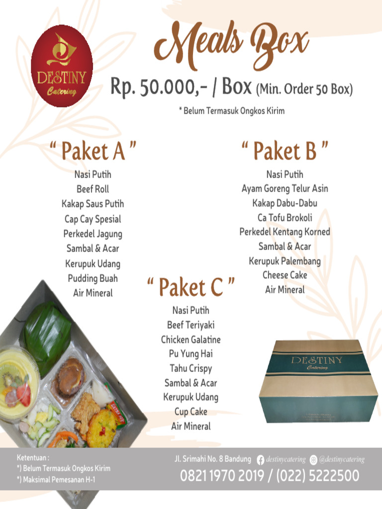 Paket Hampers Meals Box 2023 | PDF | Foods | Cuisine