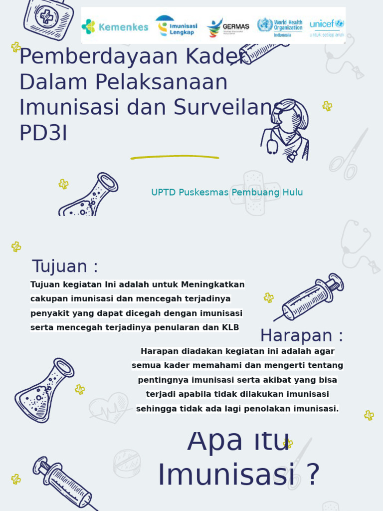 Pemberdayaan Kader Imunisasi Dan Surveilans Pd3i | PDF