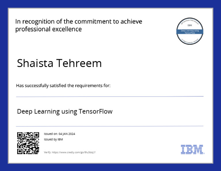 Deep Learning Using TensorFlow Badge20240104-29-Ouch53 | PDF