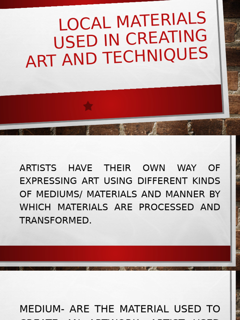 Local Art Materials and Techniques | PDF | Coconut