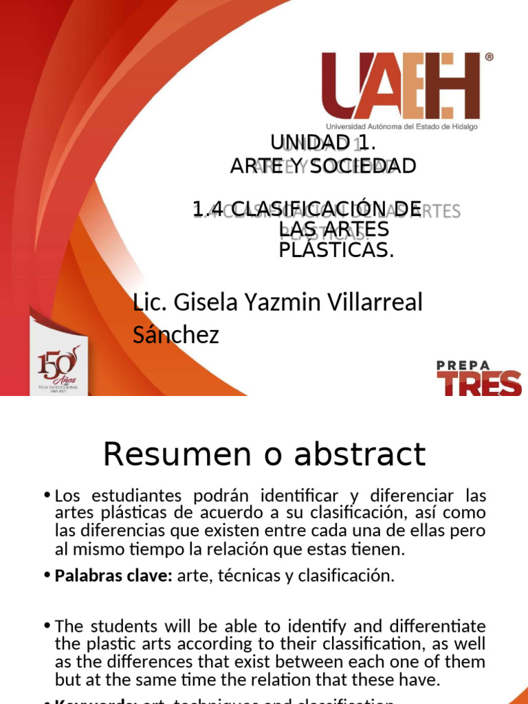 Clasificación de las Artes Plásticas | PDF | Pinturas | Artes plásticas