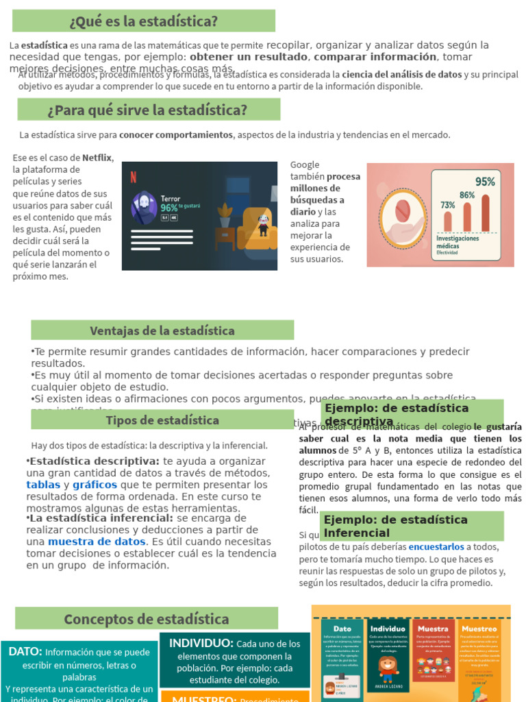 Clases de Estadistica | PDF | Estadísticas | Datos
