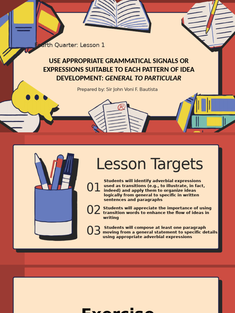 Writing with Transition Signals | PDF | Linguistics