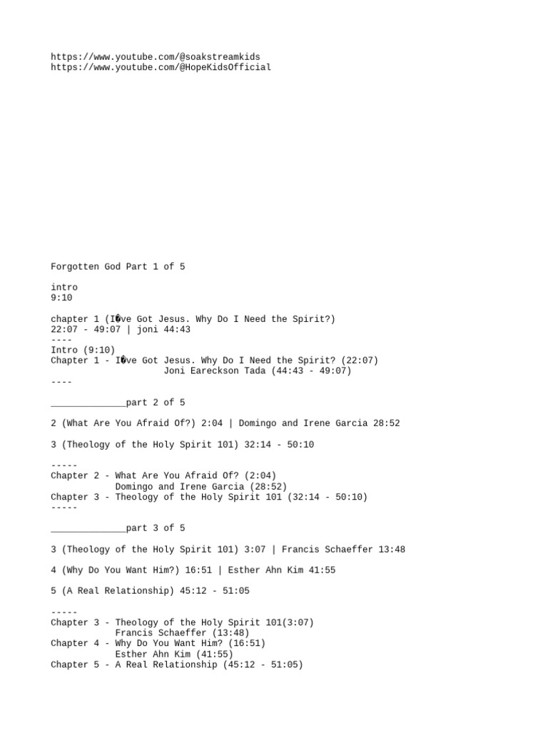 Forgotten God Study Guide Overview | PDF