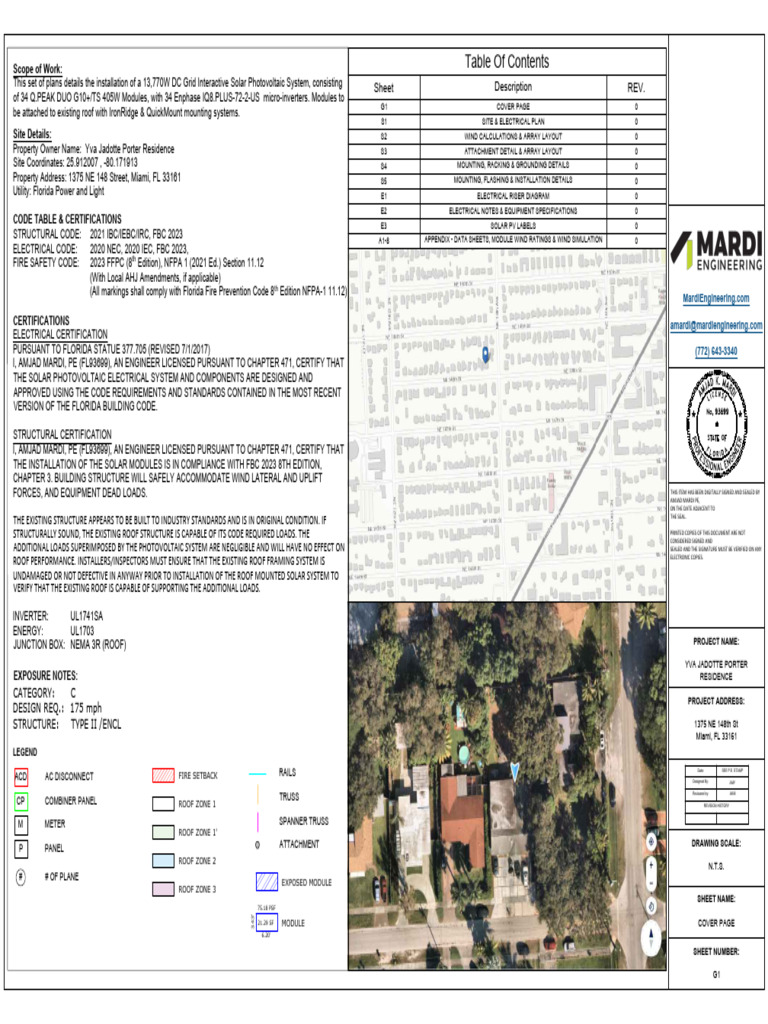 Yva Jadotte Porter - Engineering Set | PDF | Photovoltaic System ...