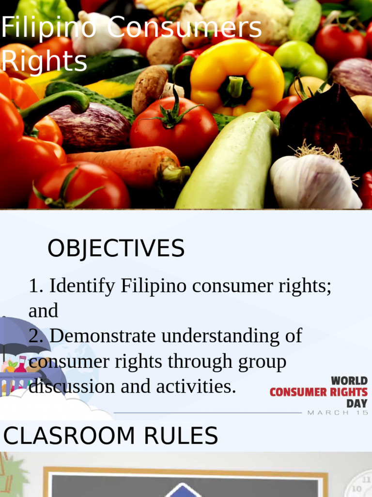Filipino-Consumers-Rights | PDF | Learning
