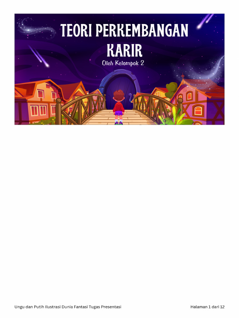 TEORI PERKEMBANGAN KARIR, KLPK 2 | PDF