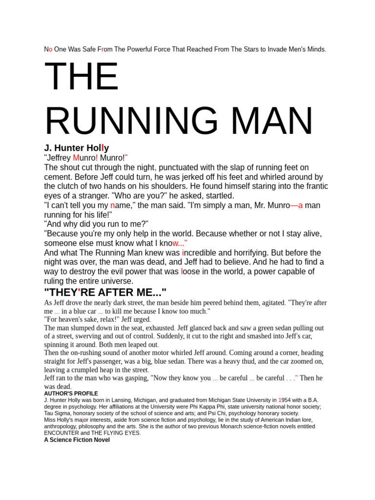 Pub Running Man | PDF
