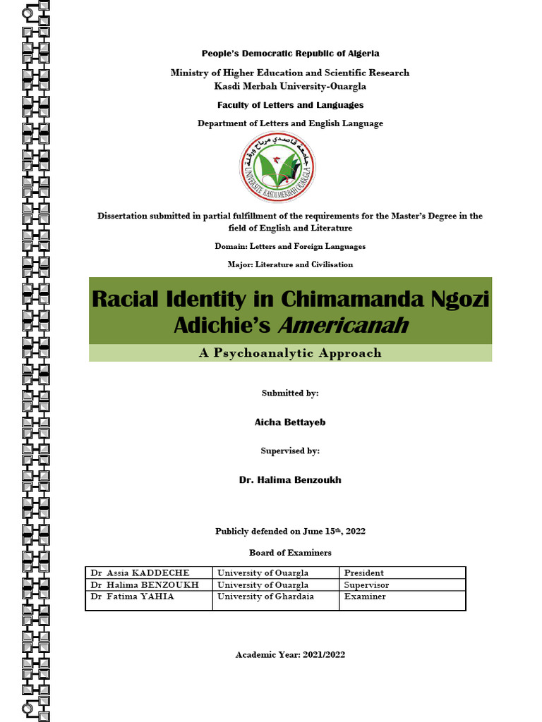 Aicha Bettayeb PDF - Compressed | PDF | Race (Human Categorization) | Identity (Social Science)