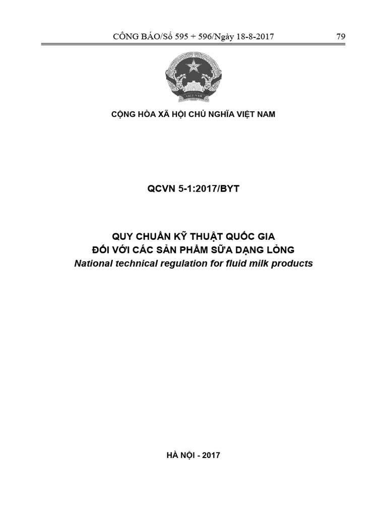QCVN 5-1-2017-Byt | PDF