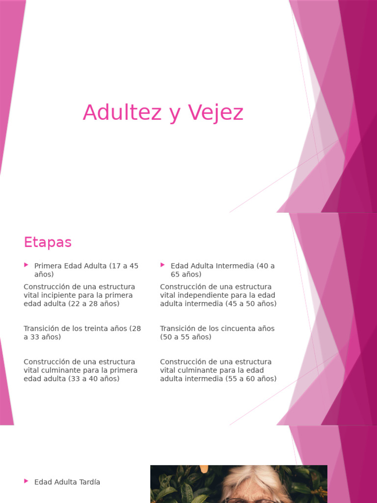Adultez y Vejez | PDF | Adultos | Vejez