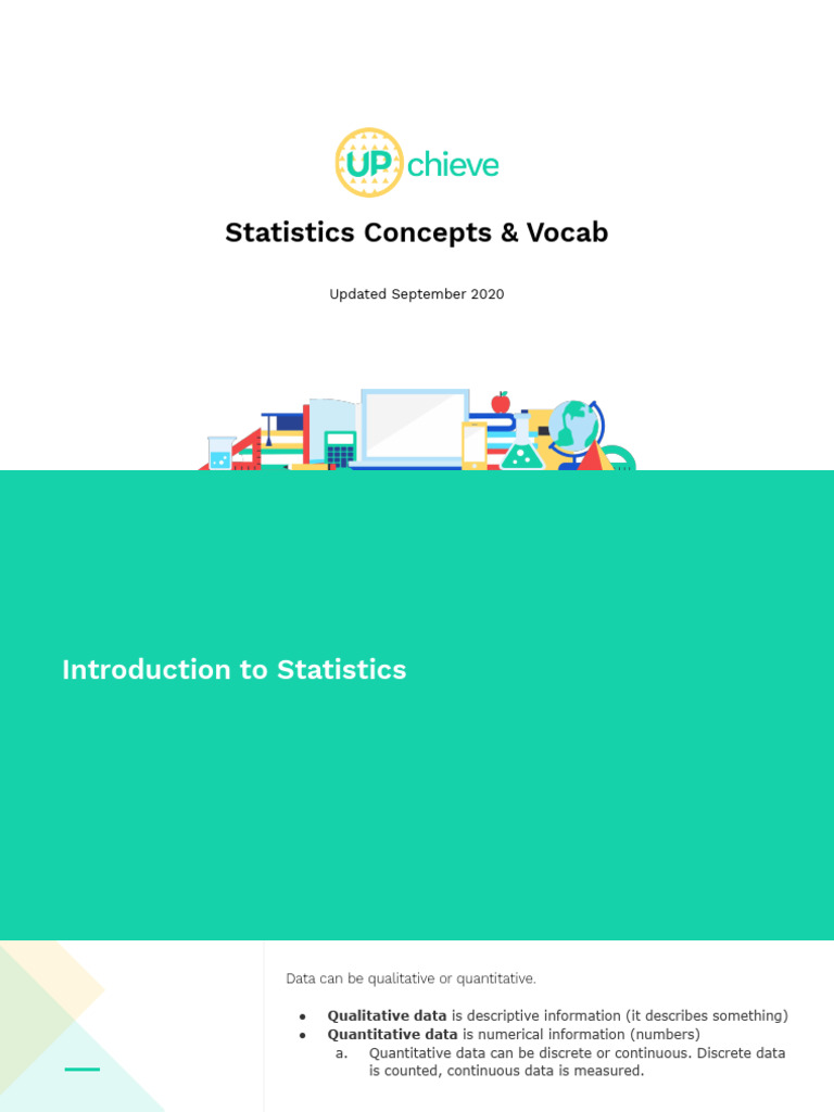 Statistics Concept Review | PDF | Confidence Interval | Quartile