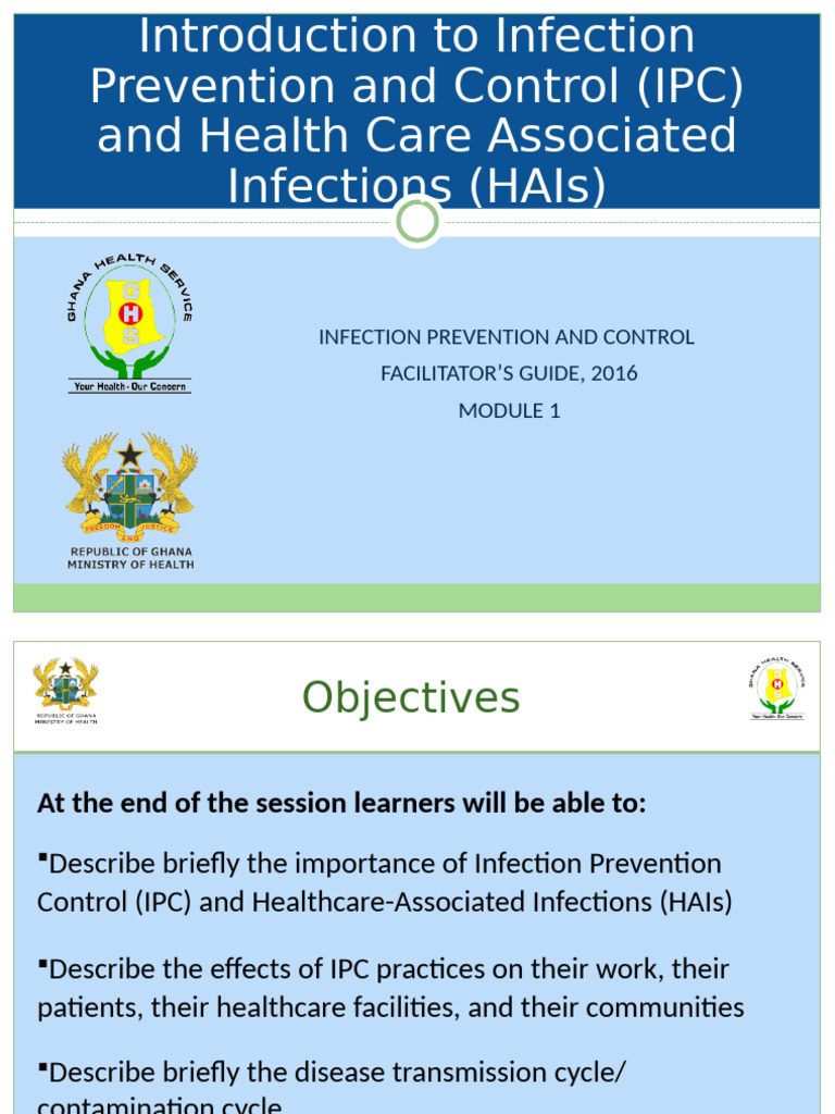 Module 1 Introduction To Ipc and Hai 2016 | PDF | Infection | Hospital ...