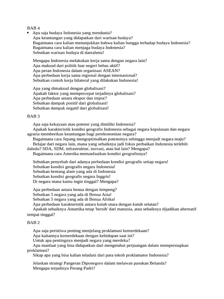 Soal Latihan Sas Ipas 1 | PDF