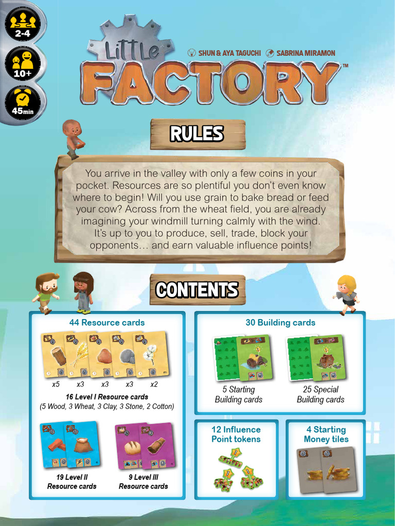 Little-Factory Rulebook en V1 Light | PDF | Games Of Chance | Playing Cards