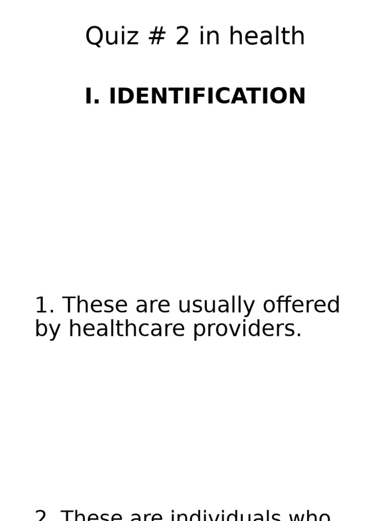 Healthcare Provider Specializations Quiz | PDF