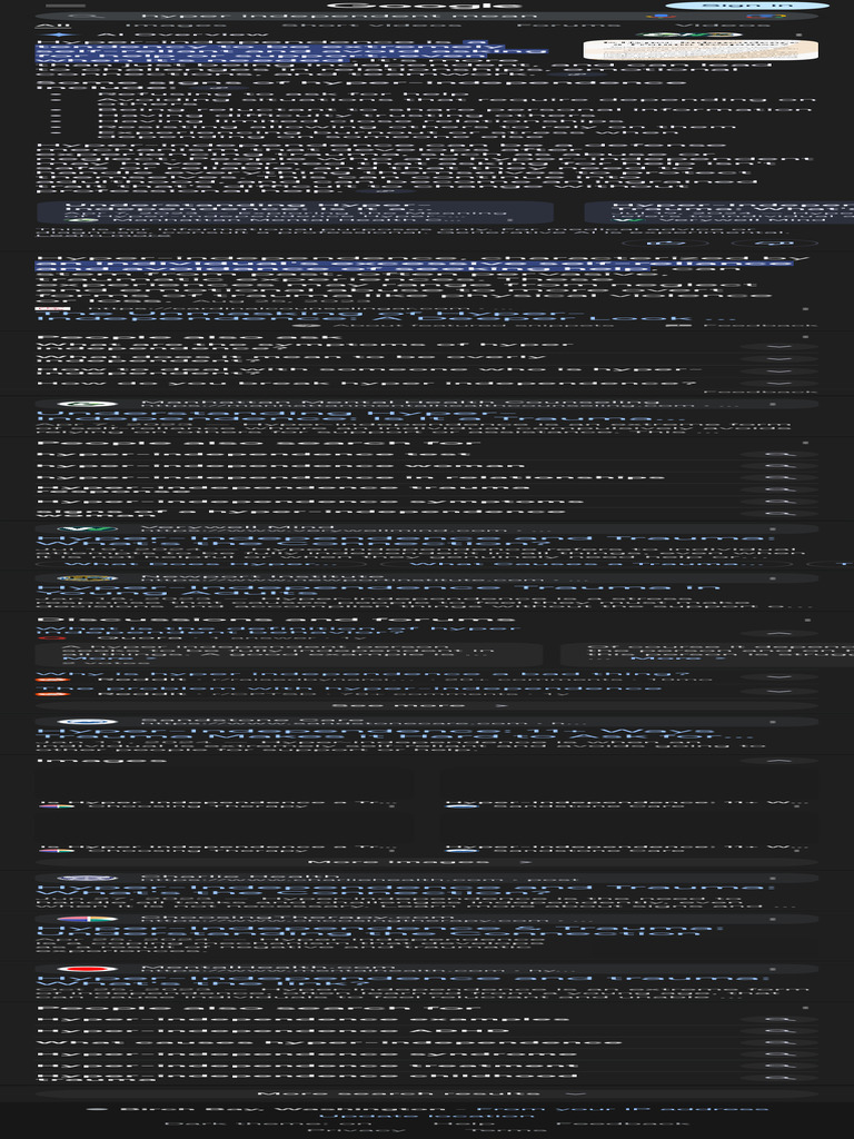 Hyper Independent Mean - Google Search | PDF | Psychological Trauma ...