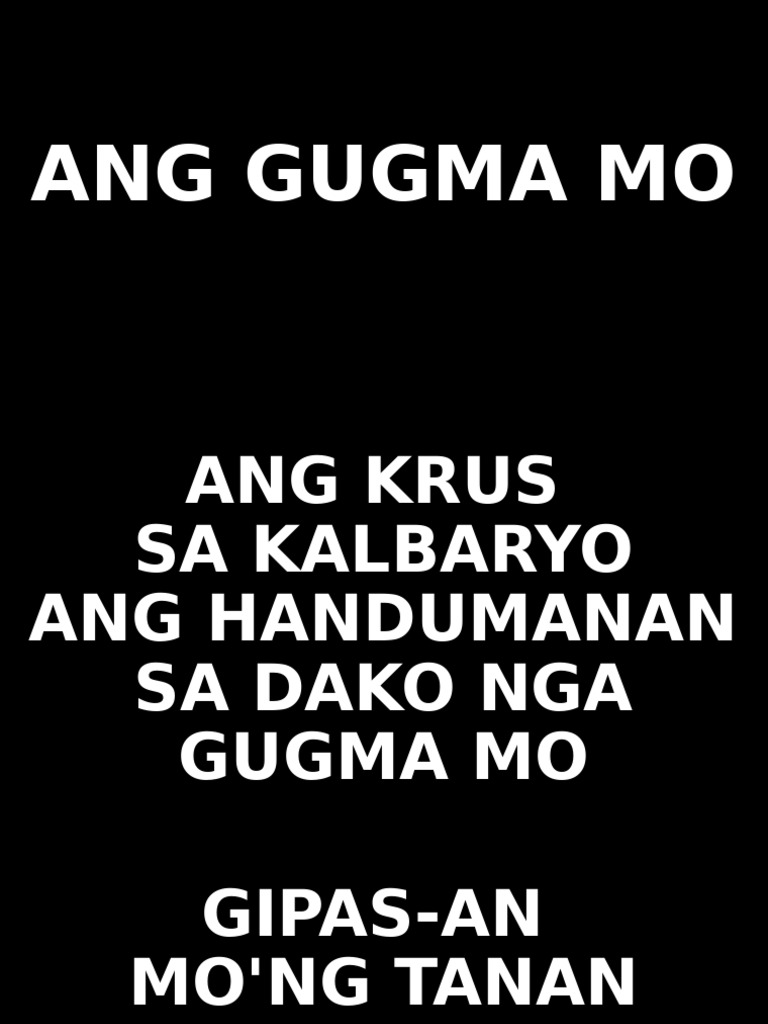 Ang Gugma Mo | PDF