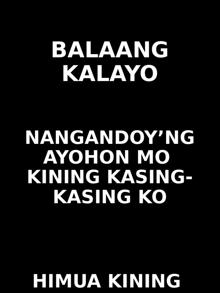 Balaang Kalayo | PDF