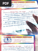 Work and Conduct Certificate | PDF