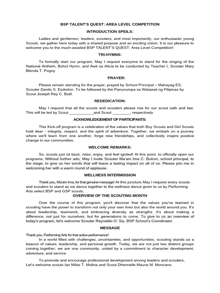 2023 National Scouting Month Kick | PDF | Youth Movements | Scouting