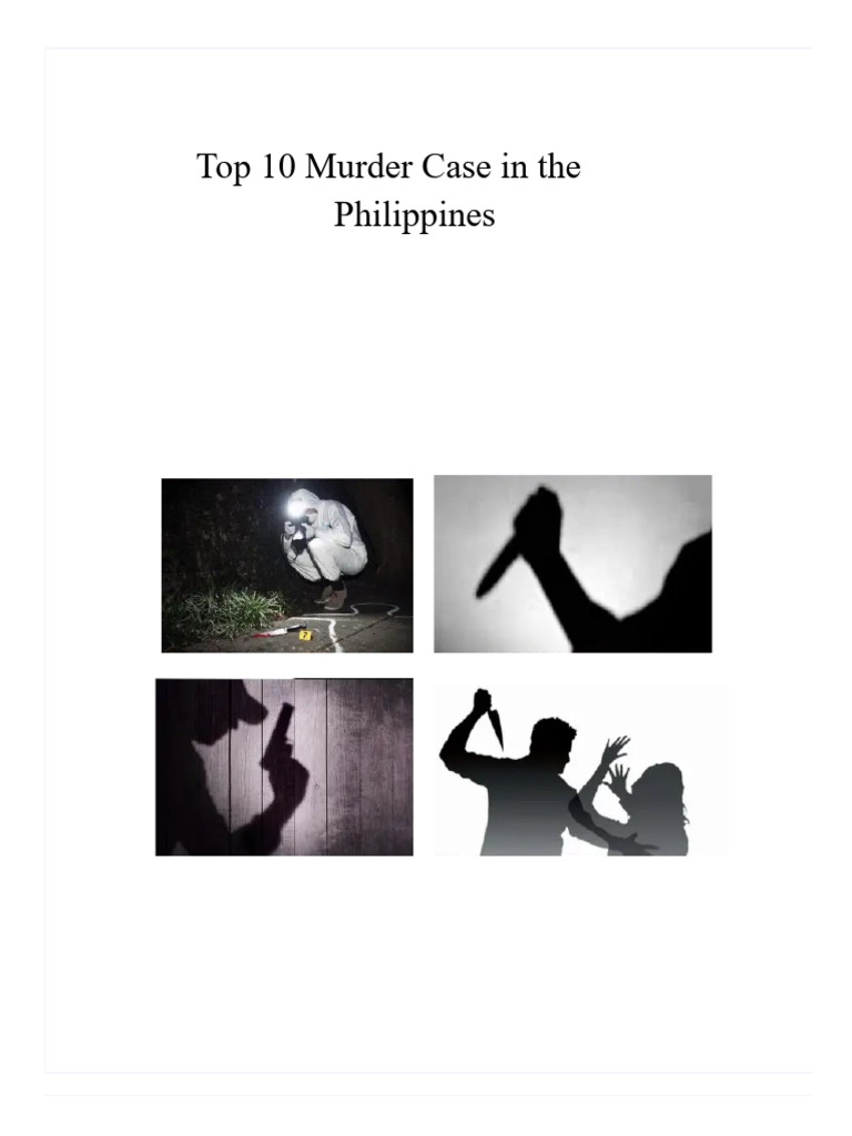 Notorious Murder Cases in PH | PDF | Crimes | Crime & Violence