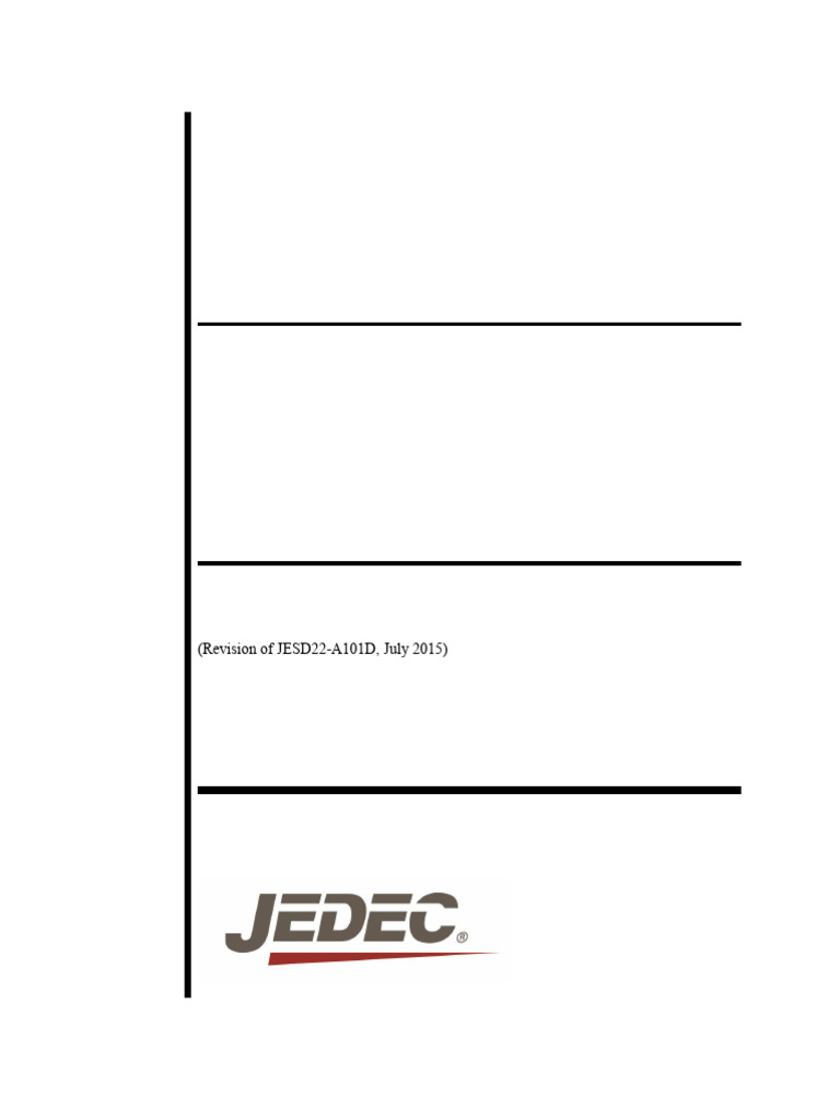 JEDEC JESD22-A101D.01：2021 Steady-State Temperature-Humidity Bias Life ...