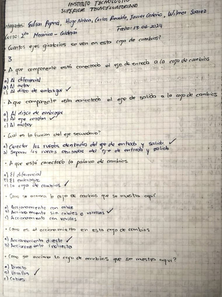 Electude Caja de Cambios Accionamiento | PDF