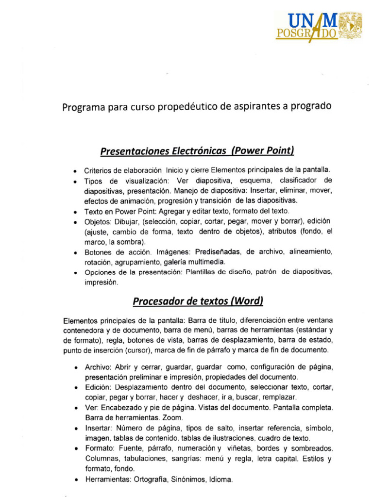 Programa COMPUTO | PDF