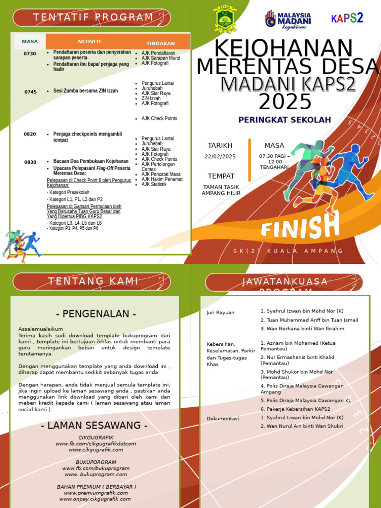 BUKU PROGRAM SUKAN TAHUNAN 2020 CIKGUGRAFIK | PDF