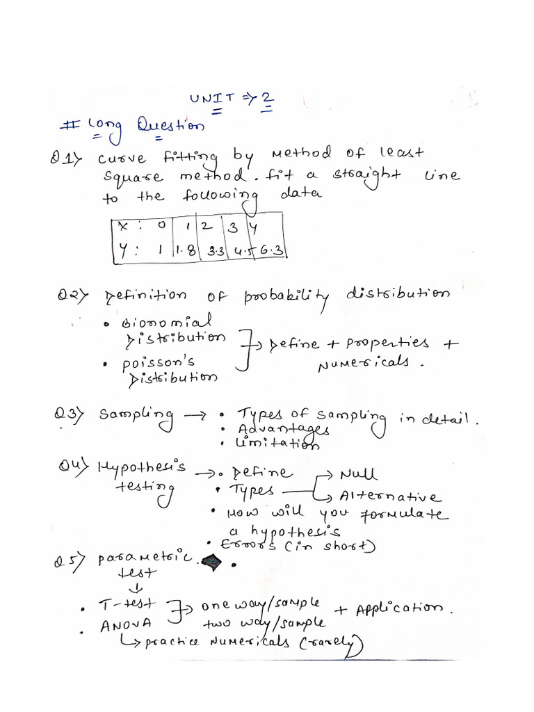 Unit 2 solution biostatistics | PDF