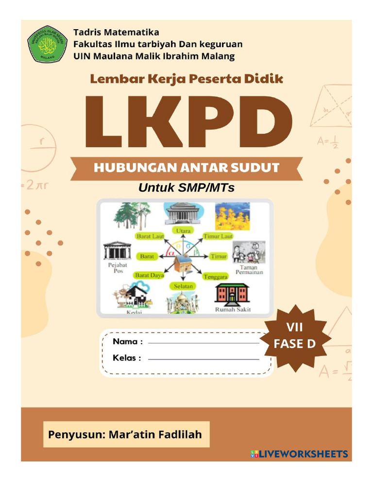 lkpd sudut berpenyiku, sudut berpelurus dan bertolak belakang | PDF