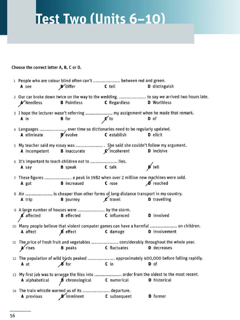 Test 6-10 | PDF
