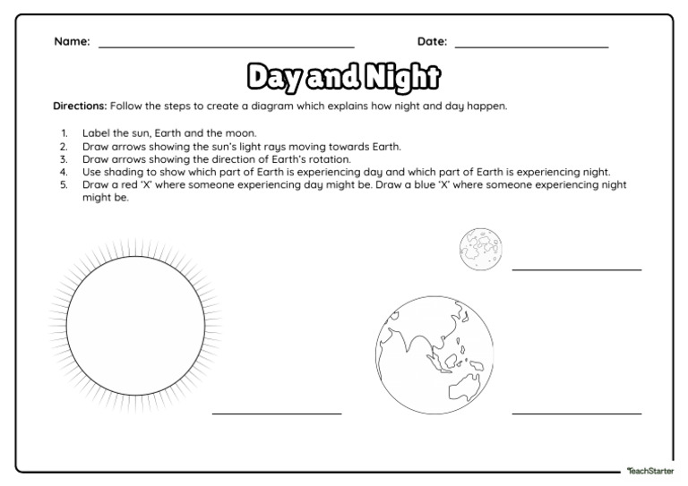Diagram of Night and Day Explained | PDF