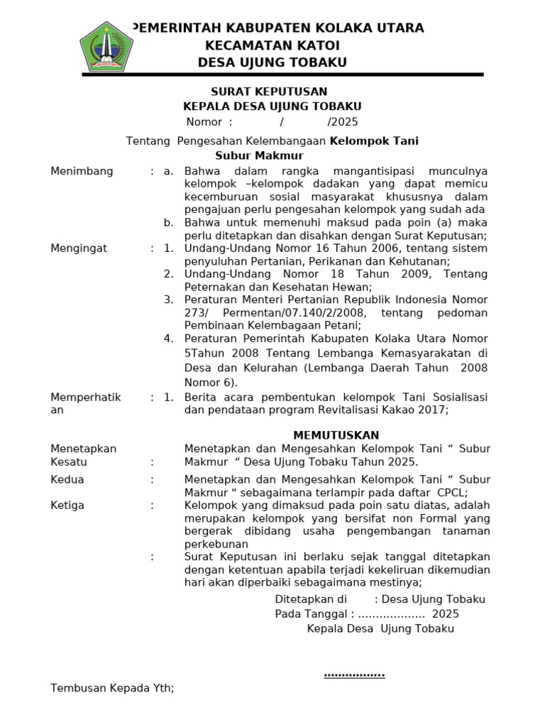 Proposal SK Desa Dan Bap Katoi 1 | PDF