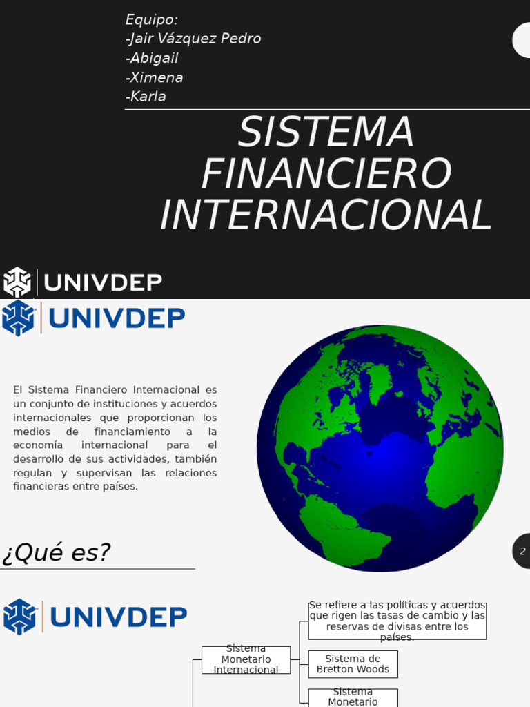 Sistema Financiero Internacional: Estructura y Funciones | PDF ...