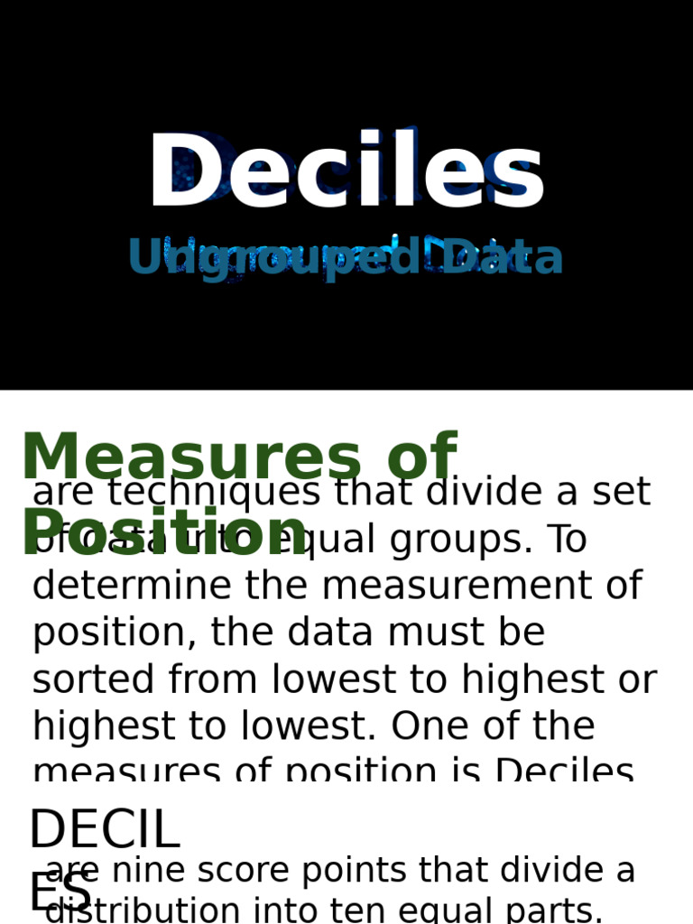 Deciles (Ungrouped Data) | PDF | Chess Theory | Chess Openings