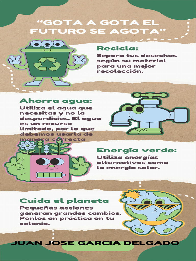 Infografía Medio Ambiente Collage Verde y Café | PDF