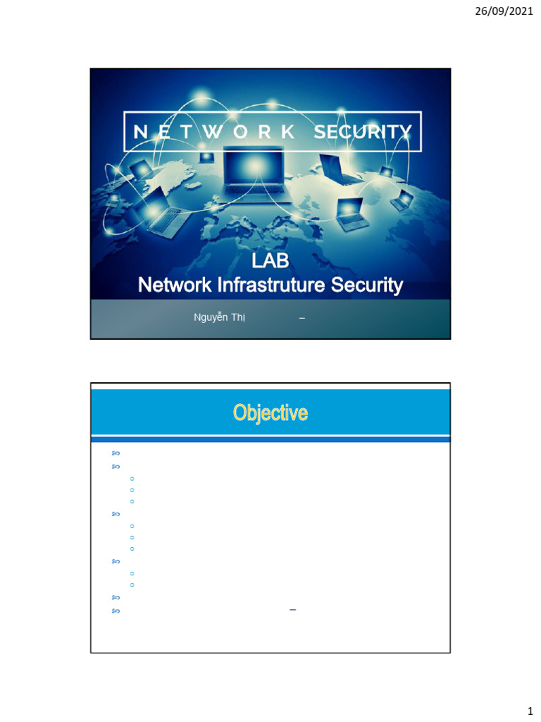 LAB - Chapter 4 - Network Infratruture Security | PDF