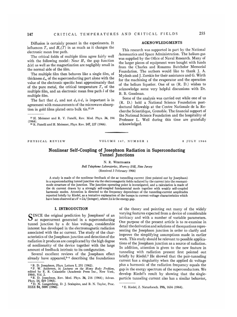 Primeiros Paper Sobre Radiation | PDF | Superconductivity | Quantum ...