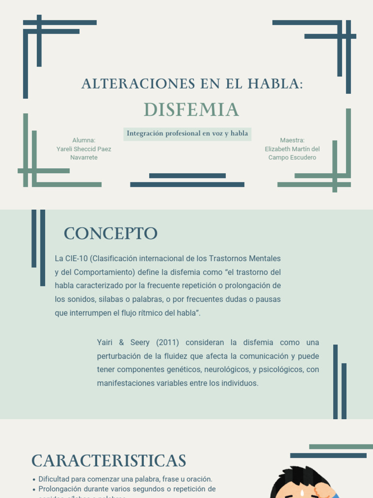 Disfemia: Características y Tratamiento | PDF | Tartamudeo | Palabra