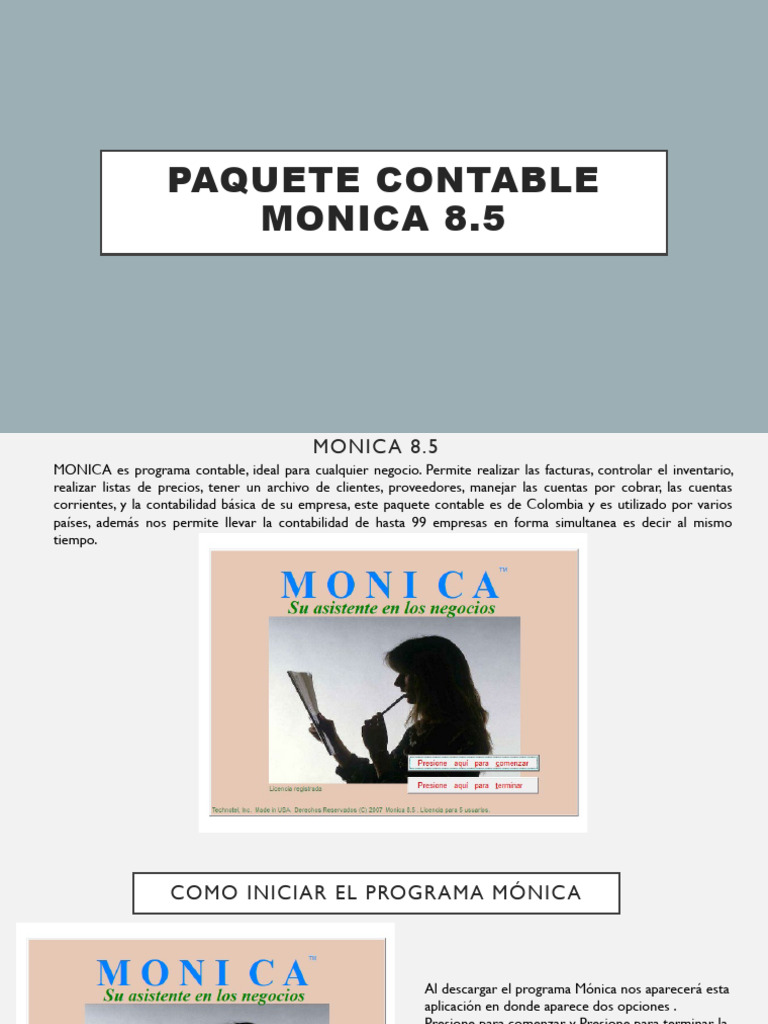 Paquete Contable Monica 8 | PDF | Cuentas por pagar | Contabilidad