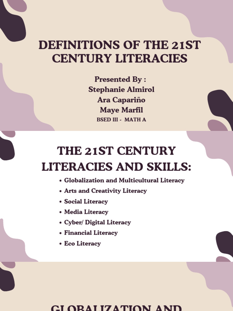 Definitions of The 21st Century Literacies 20250219 192318 0000 | PDF ...