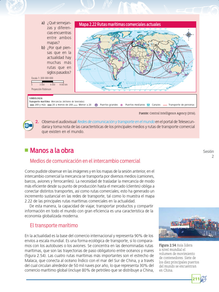 Rutas Marítimas Comerciales Actuales | PDF | Transporte | Estrecho De ...