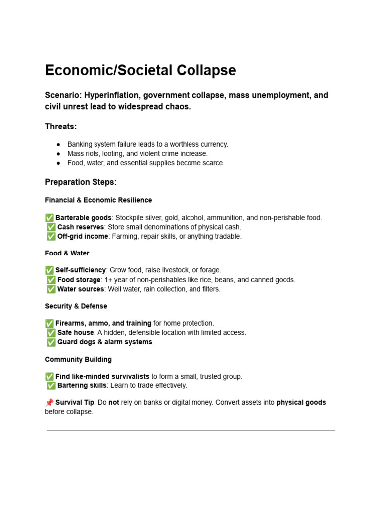 Economic - Societal Collapse | PDF